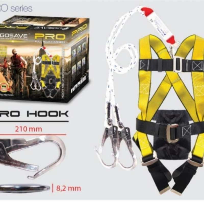 Promo Full Body Harness Gosave Pro Double Hook + Absorber Go Save ...