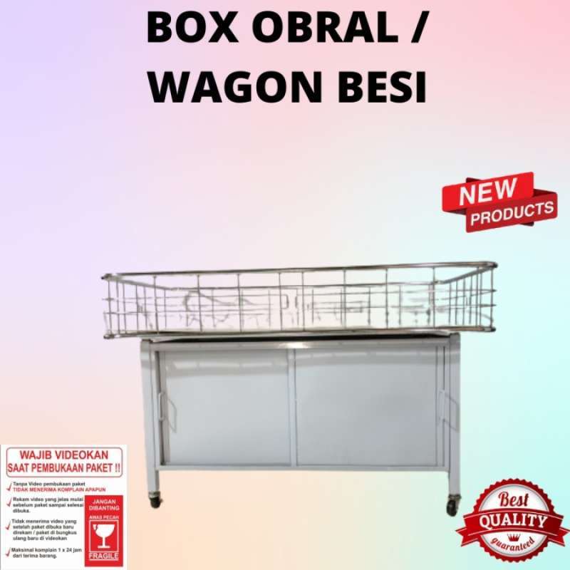 Promo Box Obral / Wagon Besi / Keranjang Baju Besi Diskon 23% di Seller ...