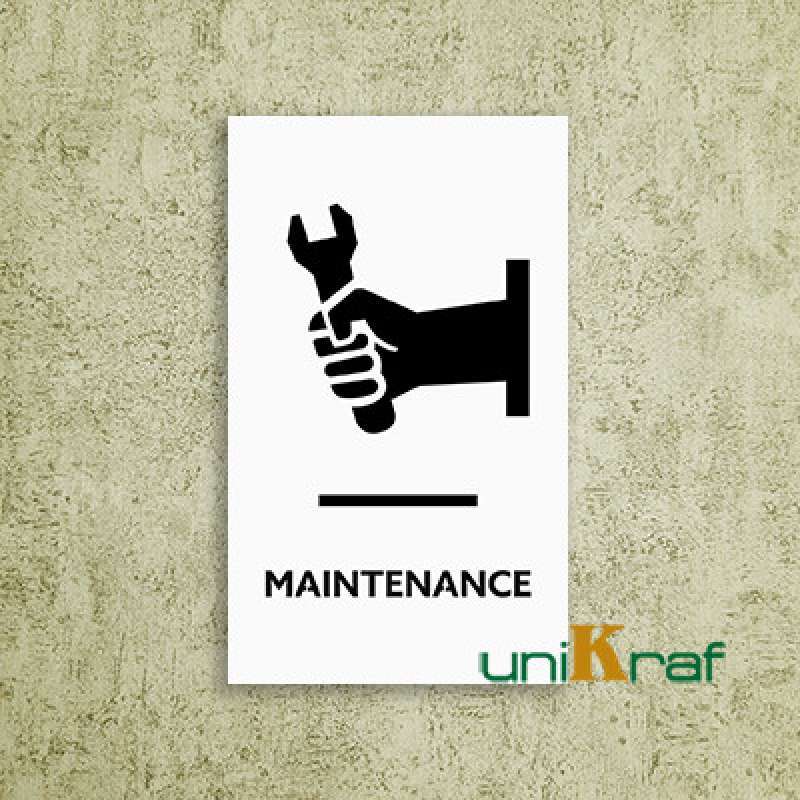 Promo Papan Sign Akrilik Kantor Maintenance - Acrylic Office Room Sign ...