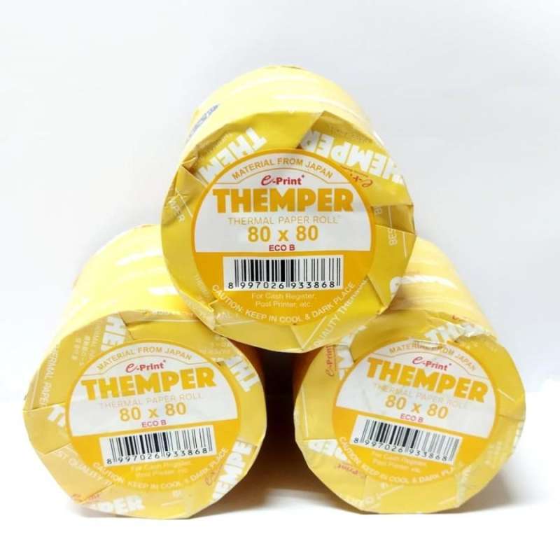 Jual E-print Kertas Thermal / Kertas Kasir 80x80m Eco Merah Di Seller ...