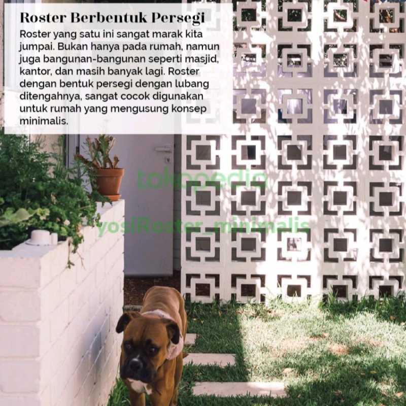 Jual Roster/beton/minimalis/warna/putih/abu/sekat/pagar/pentilasi/udara ...