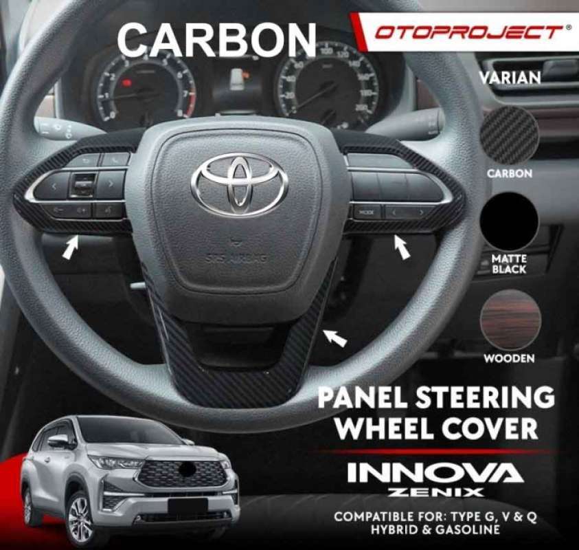 Promo Cover Panel Steering Wheel INNOVA ZENIX Otoproject Lapisan Stir ...