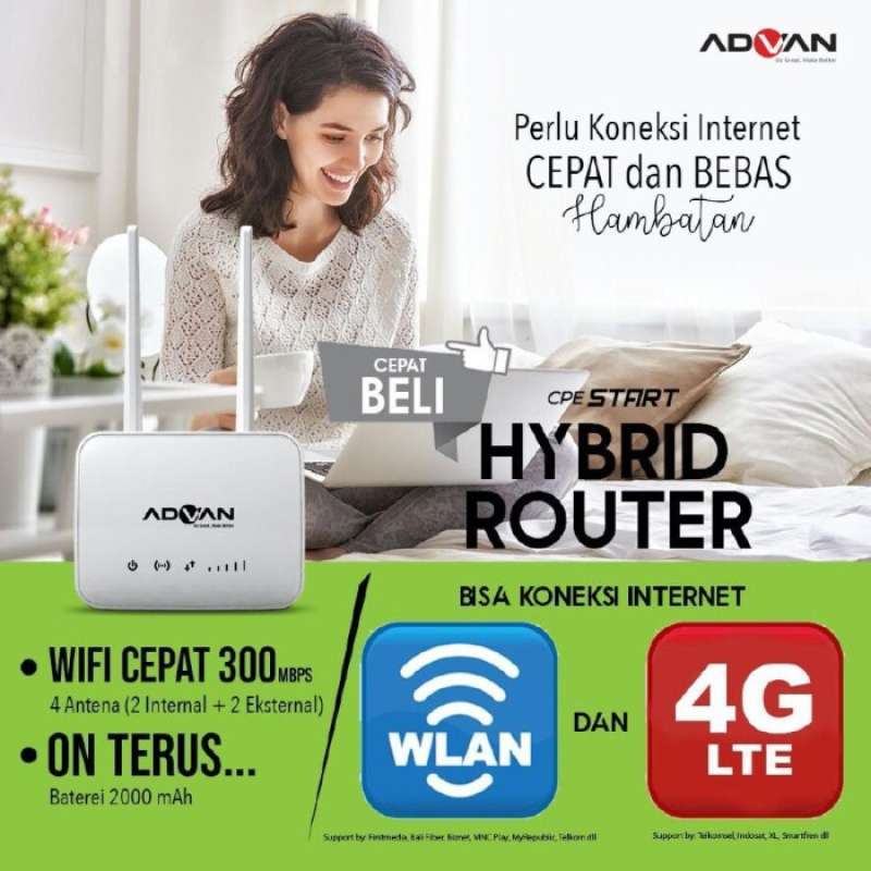 Promo Advan Cpe Modem Router Modem 4g Wifi Unlock All Operator / Advan ...