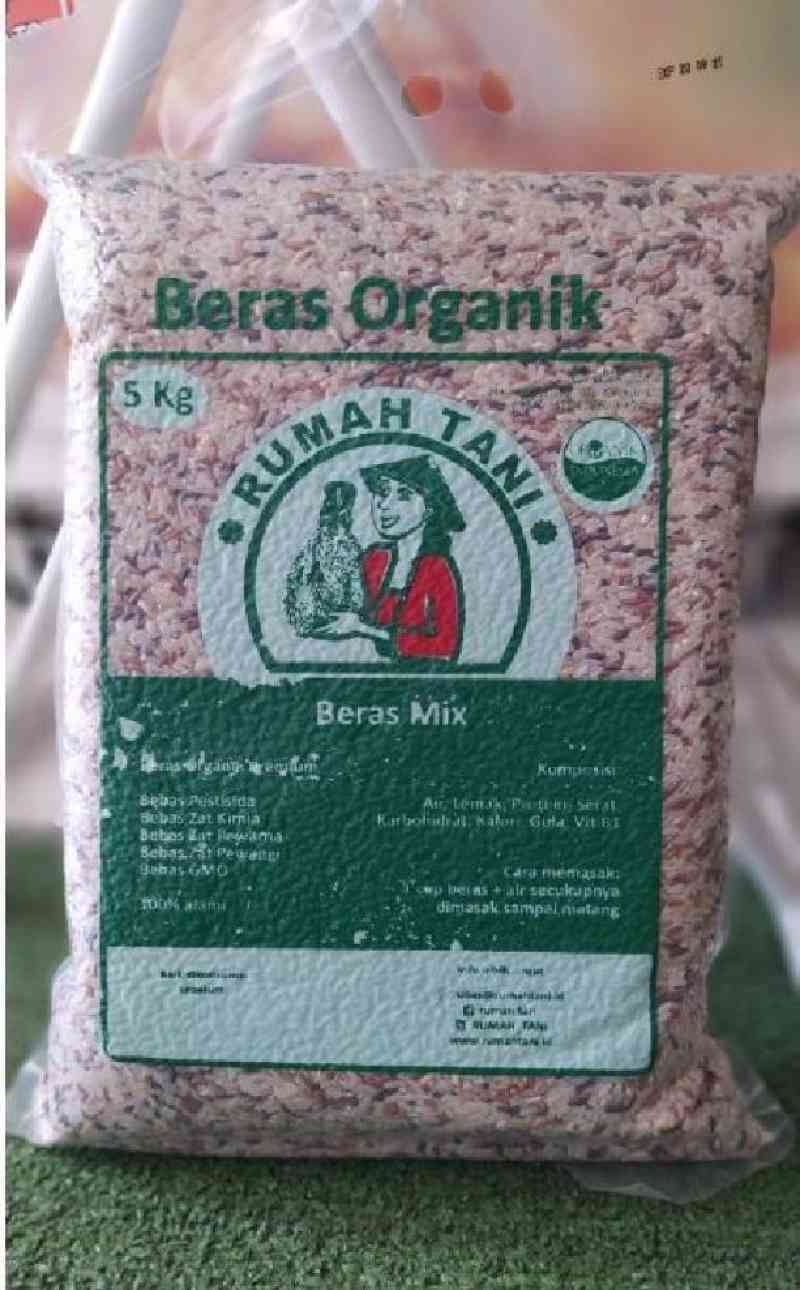 Jual Beras Organik Mix (hitam,coklat,merah,putih) 5kg-rumah Tani Farm ...