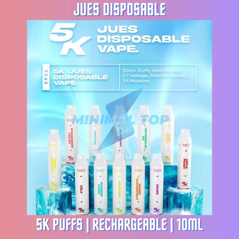 Jual Jues 5000 Puffs 5k Disposable Pods All Flavours - Lychee Ice Di ...