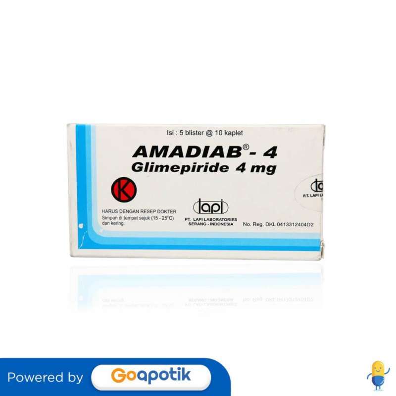 Jual Amadiab 4 Mg Kaplet Box Di Seller Apotek Bengawan Solo - Bunulrejo ...