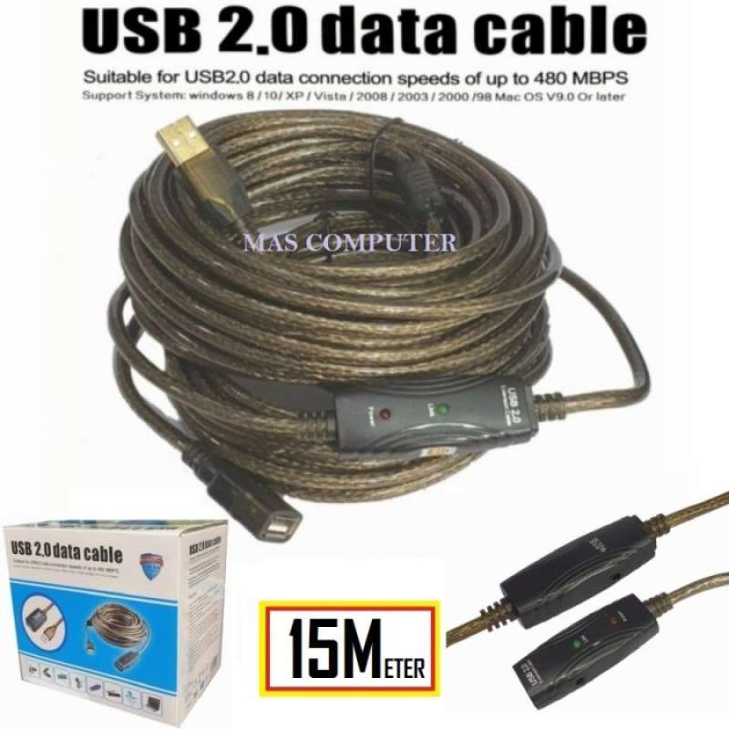 Promo Nyk Kabel Usb 2 0 Aktif 15 Meter Extender With Chipset Extension Diskon 23 Di Seller