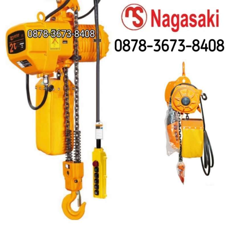 Jual Electric Chain Hoist 2 Ton X 6 Meter Nagasaki Electric Chain Block ...