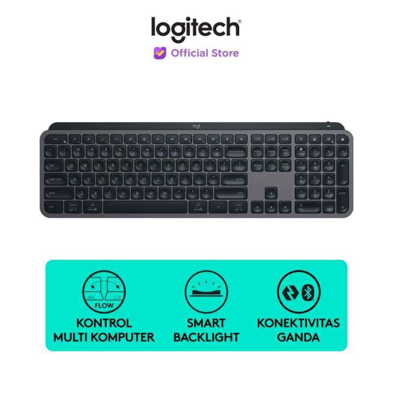 Promo Logitech MX Keys S Keyboard Wireless Bluetooth Smart Backlight ...