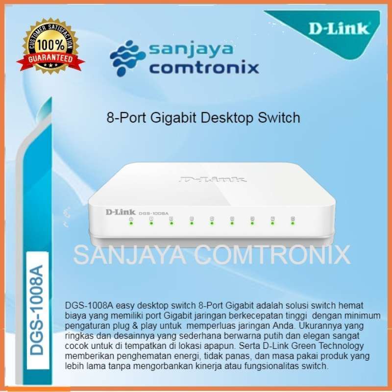 Promo Dgs-1008a / Dgs-1008c 8-port Gigabit Desktop Switch Plastic Cas Diskon 23% Di Seller ...