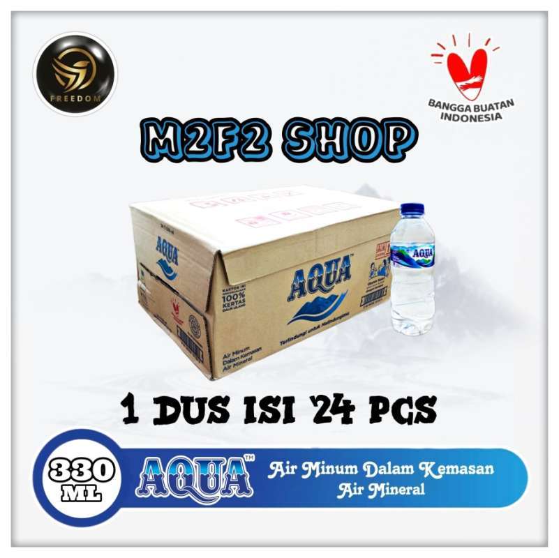 Promo Air Mineral Aqua Botol Mini Pet - 330 ml (Kemasan Karton) Diskon 18% di Seller M2F2 SHOP ...