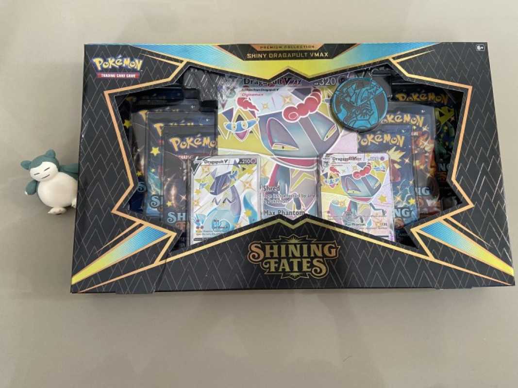 Promo Shining fates premium box dragapult shiny V VMAX pokemon TCG ...