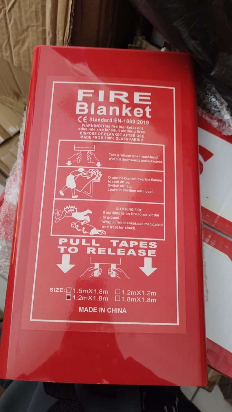 Promo fire blanket /selimut pemadam api alat keselamatan damkar Diskon ...