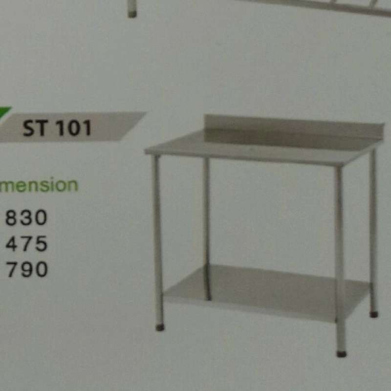 Jual Table Stainless Kitchen Set Dapur Meja Cafe Stainless Rak Kompor ...