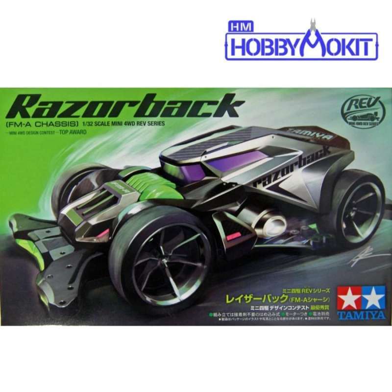 Jual Tamiya 18713 Mini 4WD Razorback FM-A Chassis 1/32 Scale di Seller ...
