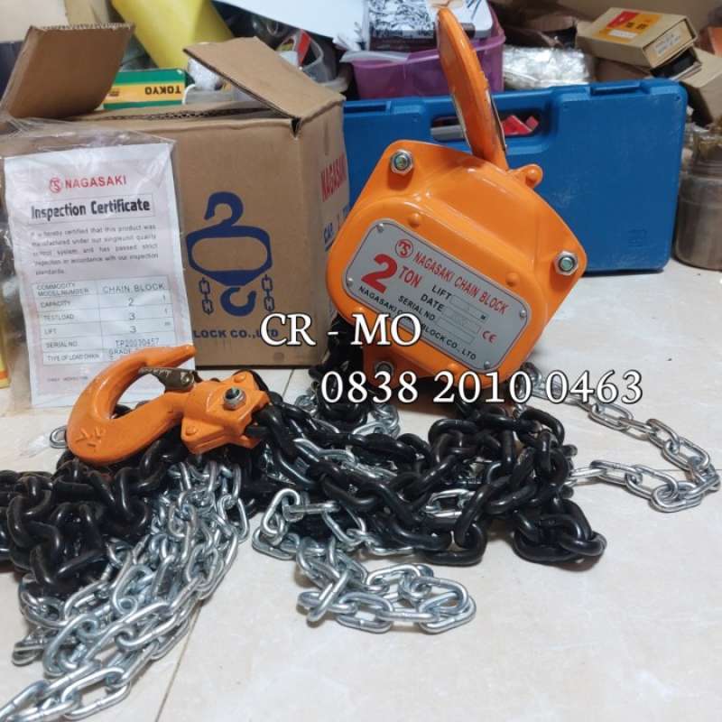 Promo Takel Manual 2 Ton 3 Meter Nagasaki Japan Chain Block - Chain ...