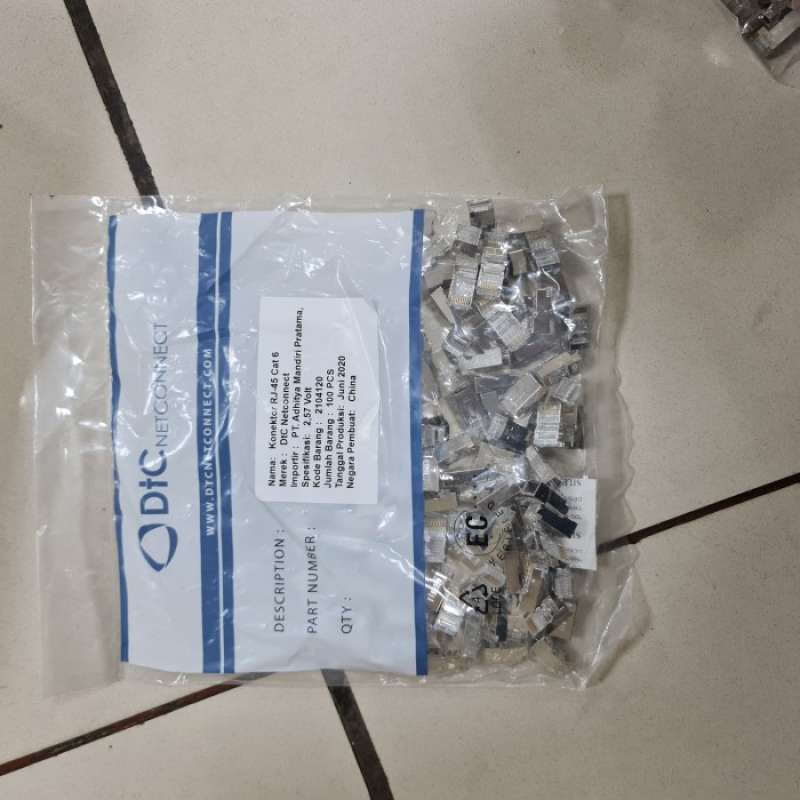 Promo Dtc Connector Rj45 Cat 6 Utp / Ftp Diskon 23% di Seller Urahara ...