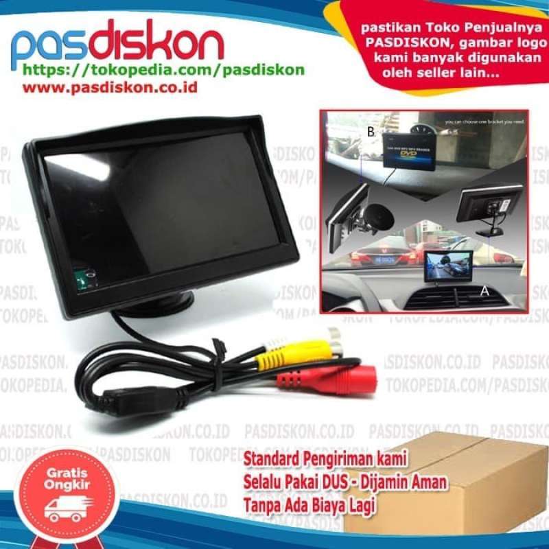 Promo Monitor Rear View Parkir Mobil / Kamera Belakang Tft Lcd 5 Inch ...