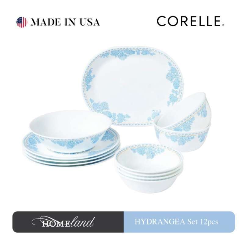 Promo Corelle Hydrangea Set 12pcs Diskon 23% Di Seller Suzume - Kebon ...