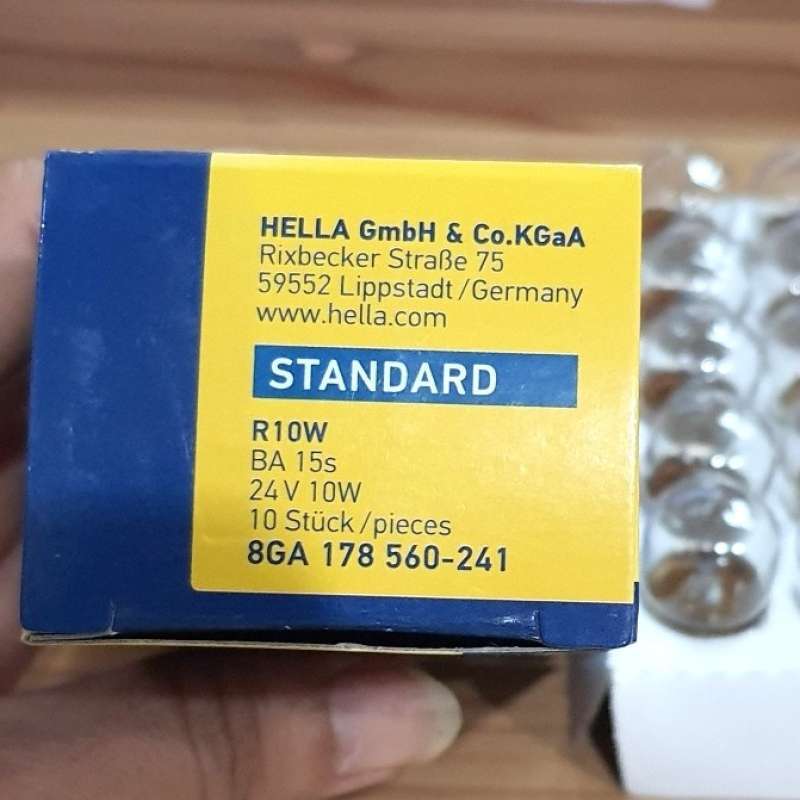 Promo Hella Bohlam R10w / K1 Kecil 10w 24v Diskon 34% Di Seller Adelio ...
