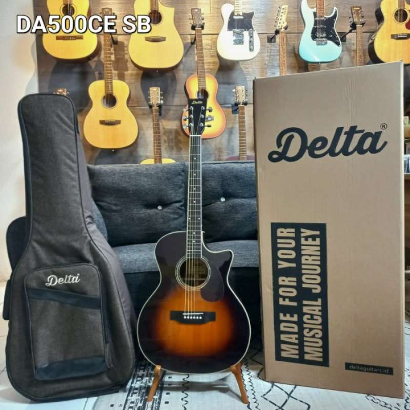 Jual Delta Da500ce Natural & Sunburst Akustik Elektrik Gitar Di Seller ...