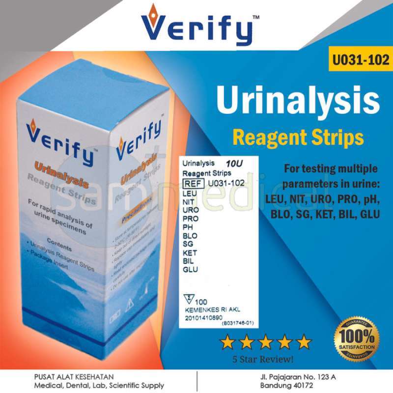 Jual Verify Urinalysis Reagent Strips 10U di Seller Gadget Gaming ...