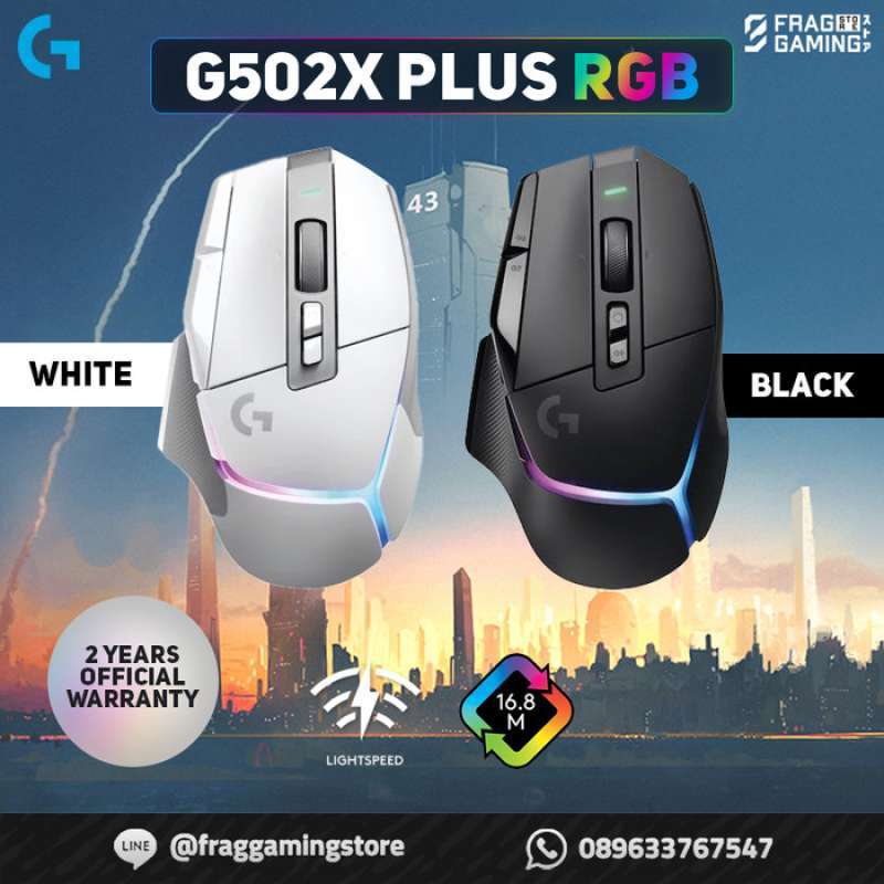 Promo Logitech G502X Plus G502 X Plus Wireless Rgb Hero 25K Dpi Gaming ...