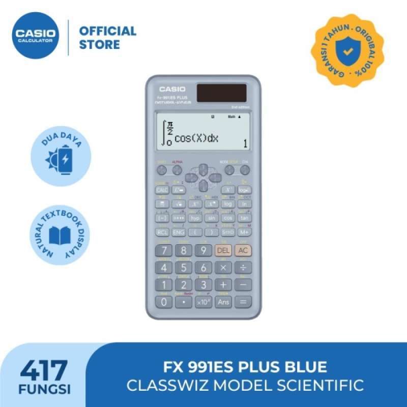 Promo Casio Scientific Calculator FX-991ES Plus - Biru Muda Diskon 23% ...