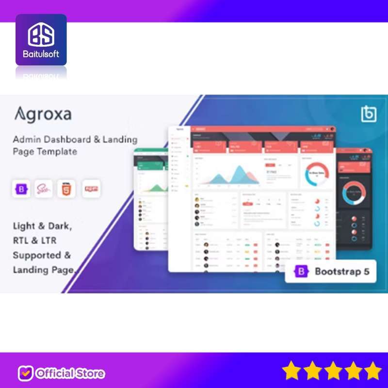 Promo Agroxa - Material Design Admin & Dashboard Template By Baitulsoft ...