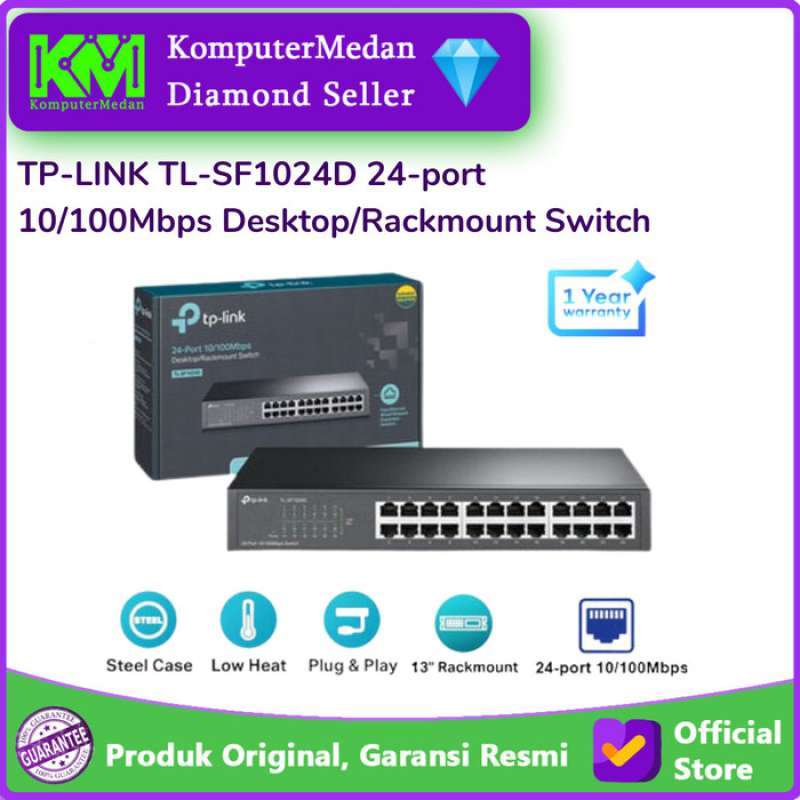 Jual Tp-link Tl-sf1024d 24-port 10/100mbps Switch Tplink Di Seller ...