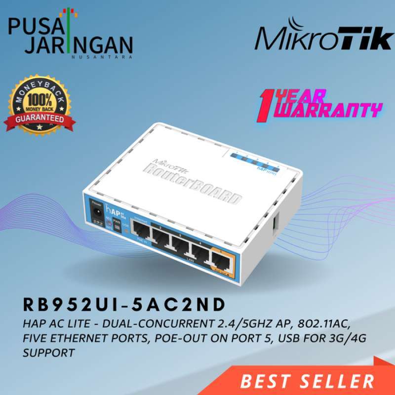 Promo Mikrotik Rb952ui-5ac2nd (hap-ac-lite) Diskon 23% Di Seller Silia ...