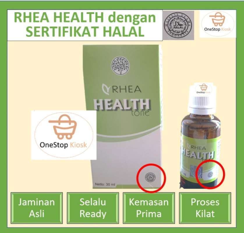 Promo Rhea Health Tone Isi 30ml - Dengan Sertifikat Halal Diskon 23% Di ...