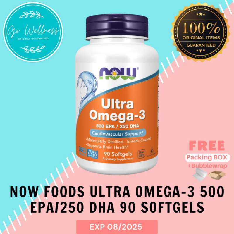 Promo Now Foods Ultra Omega-3 500 Epa/250 Dha 90 Softgels Now Food ...