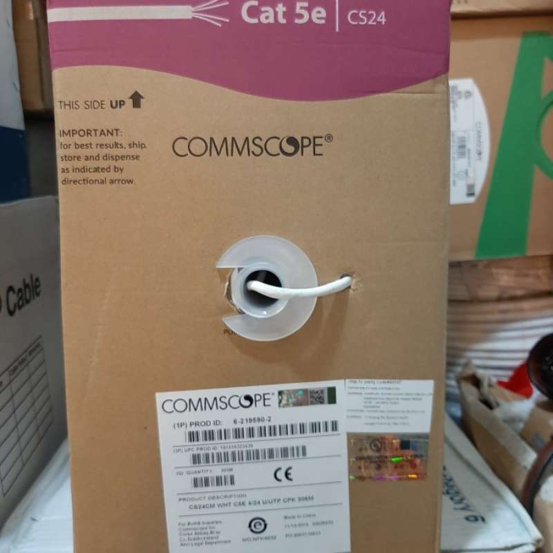 Promo Kabel Utp Category 5 Amp Commscope 305Mtr Putih Diskon 23% di ...