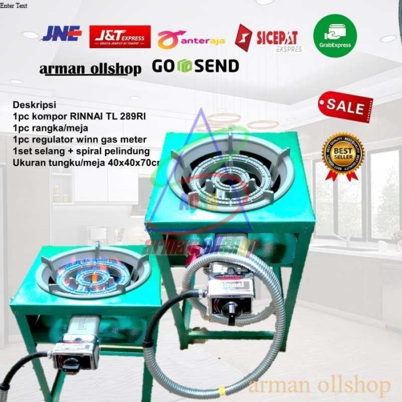 Promo Kompor Rinnai Api Besar Ri Tl 289 1set + Rangka/meja 40x40x70cm ...