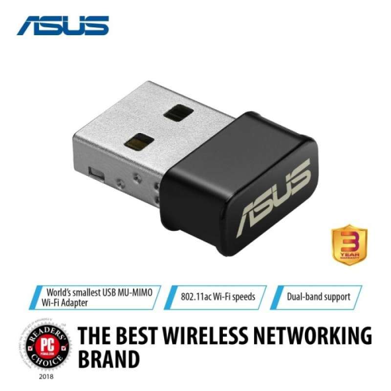 Promo ASUS USB-AC53 Nano AC1200 Dual Band USB Wi-Fi Adapter USB AC53 ...