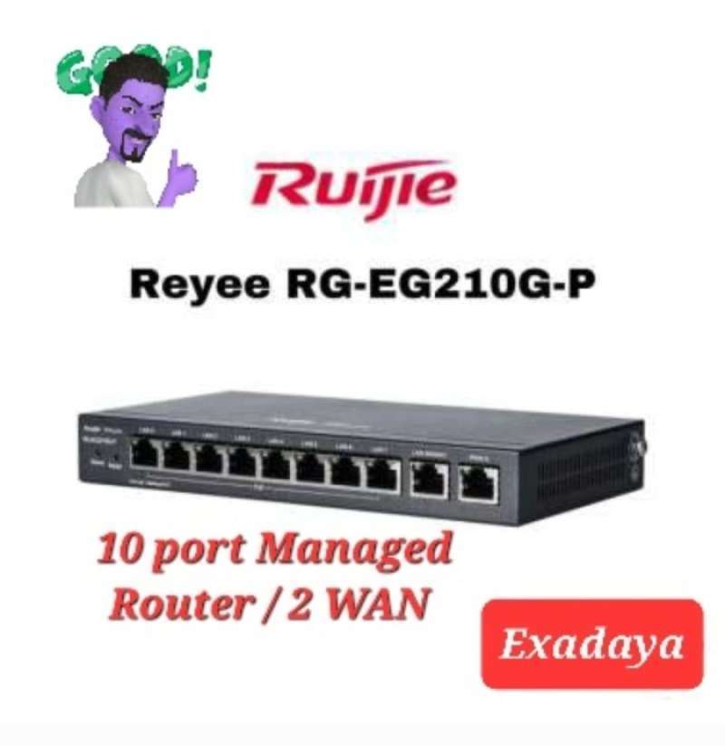 Promo Ruijie RG-EG210G-P Router Managed PoE Cloud Diskon 23% di Seller ...