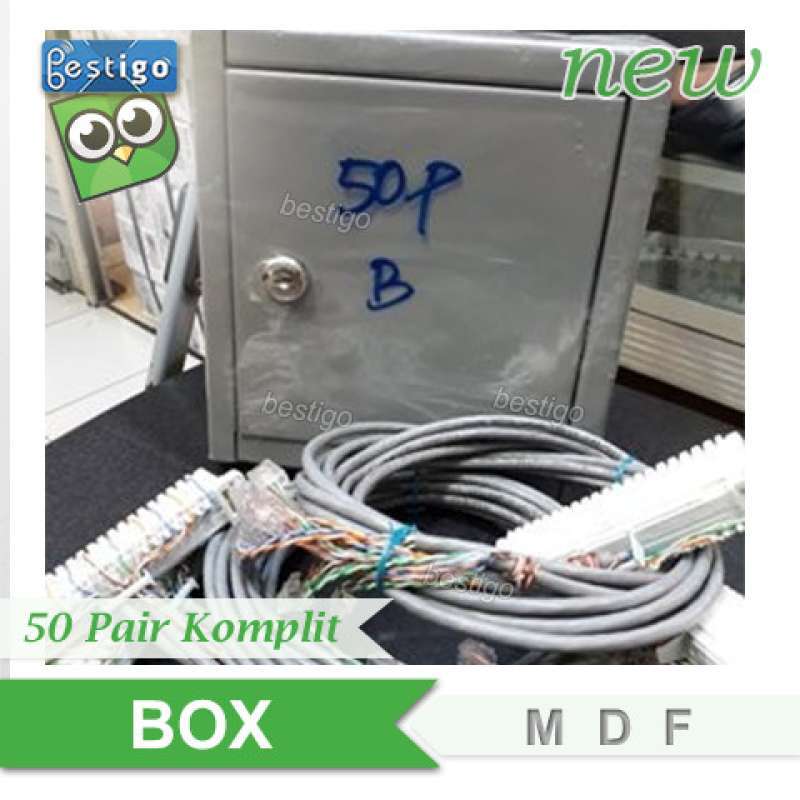 Promo Terminal Box (MDF) 50 pair komplit Frame Lsa Kabel RJ11 Diskon 23 ...