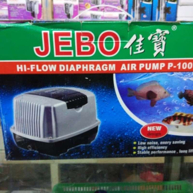 Promo Jebo P 100 P-100 Pompa Udara Pompa Aerator Pompa Udara Kolam ...