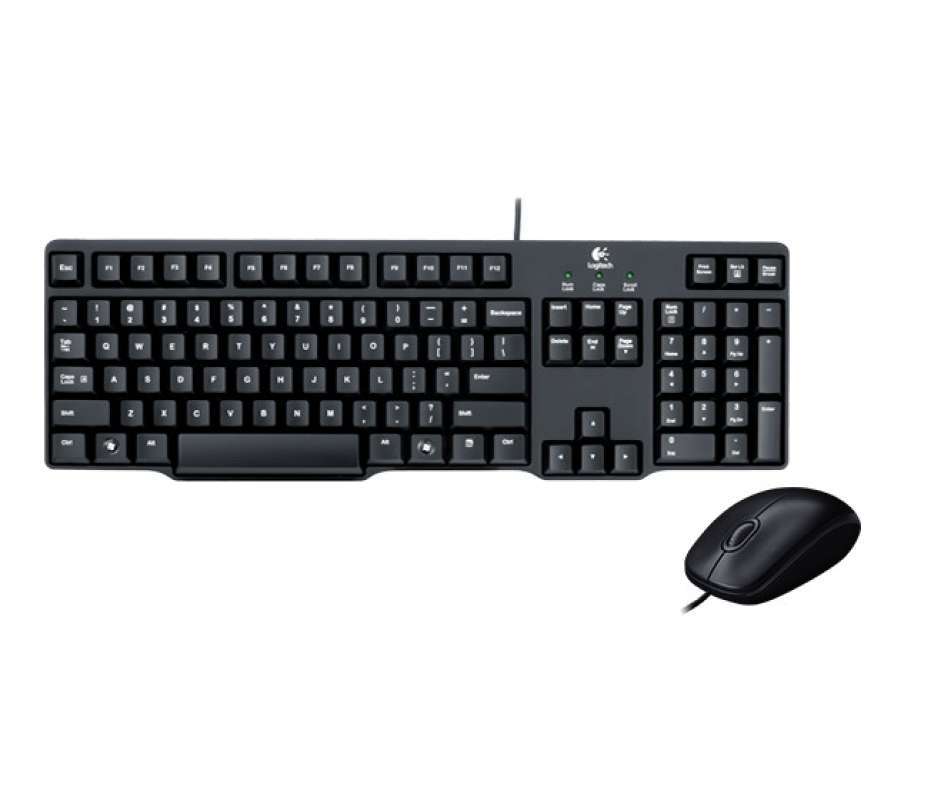 Jual Logitech Mk100 Ps2/usb Classic Desktop Keyboard & Mouse Bundle Di ...