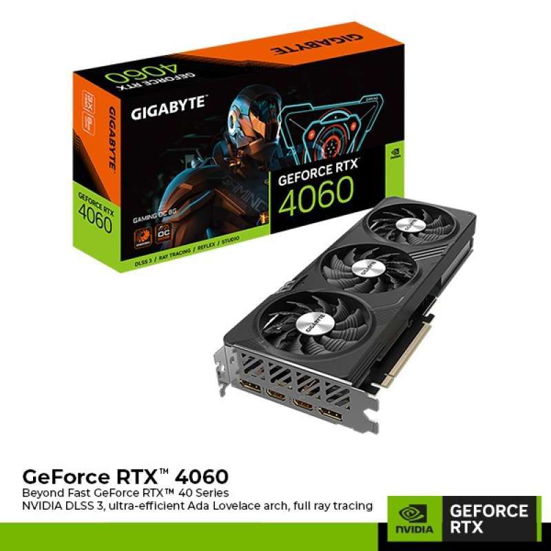 Jual VGA Card Gigabyte GeForce RTX 4060 GAMING OC 8G - 8GB GDDR6 di ...