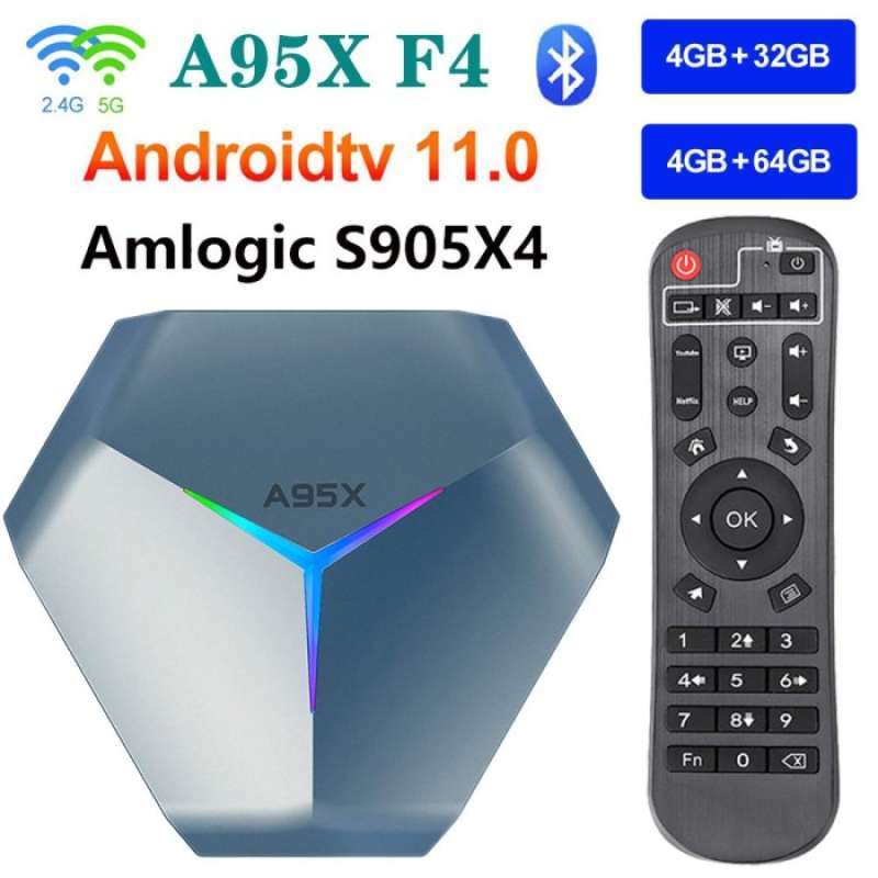 Jual TJbox A95X F4 4GB/64GB Android Tv Box Amlogic S905X4 8K Android10 USB3 di Seller Retail ...