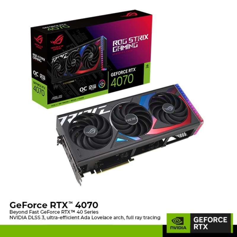 Promo VGA Card ASUS ROG Strix GeForce RTX 4070 12GB GDDR6X OC Edition ...