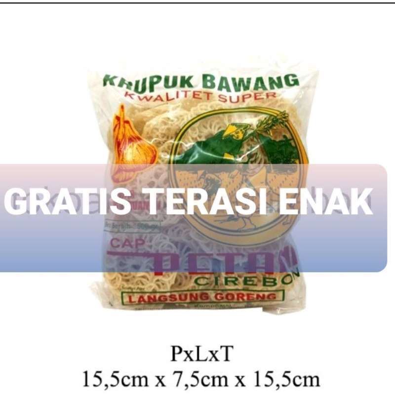 Jual Kerupuk Bawang Mentah Cap Petani Oleh Oleh Khas Cirebon Gratis ...