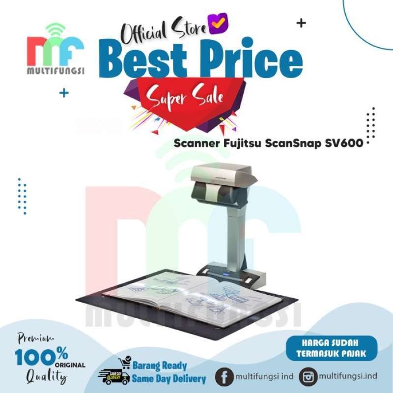 Jual Scanner Fujitsu ScanSnap SV600 Garansi Resmi - Silver Colour di Seller Retail Indo Global ...