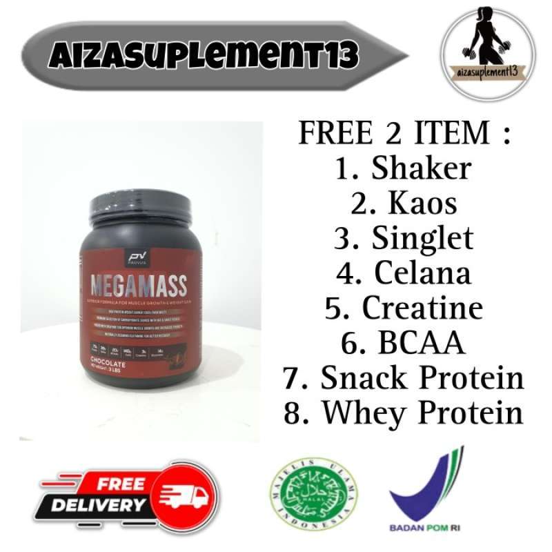 Promo Mega mass Gainer 3lbs Gainer megamass pv 3lb mass Gainer Diskon ...