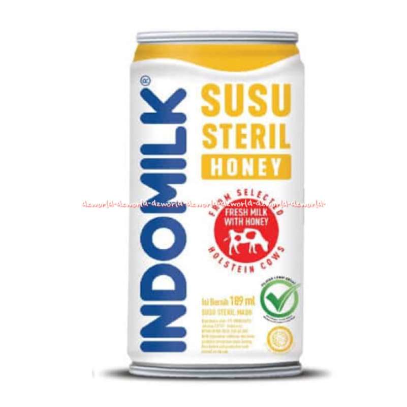 Jual Indomilk Susu Steril Plain Honey 189ml Holstein Cows Susu Uht ...