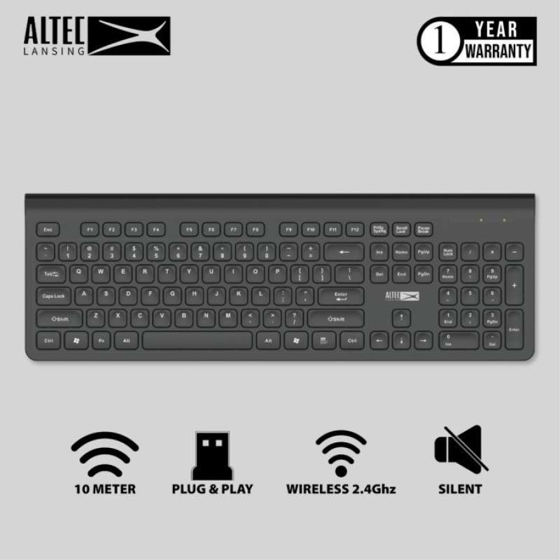 Promo V Altec Lansing Keyboard Mechanical Wireless Albk6265 Diskon 33% ...