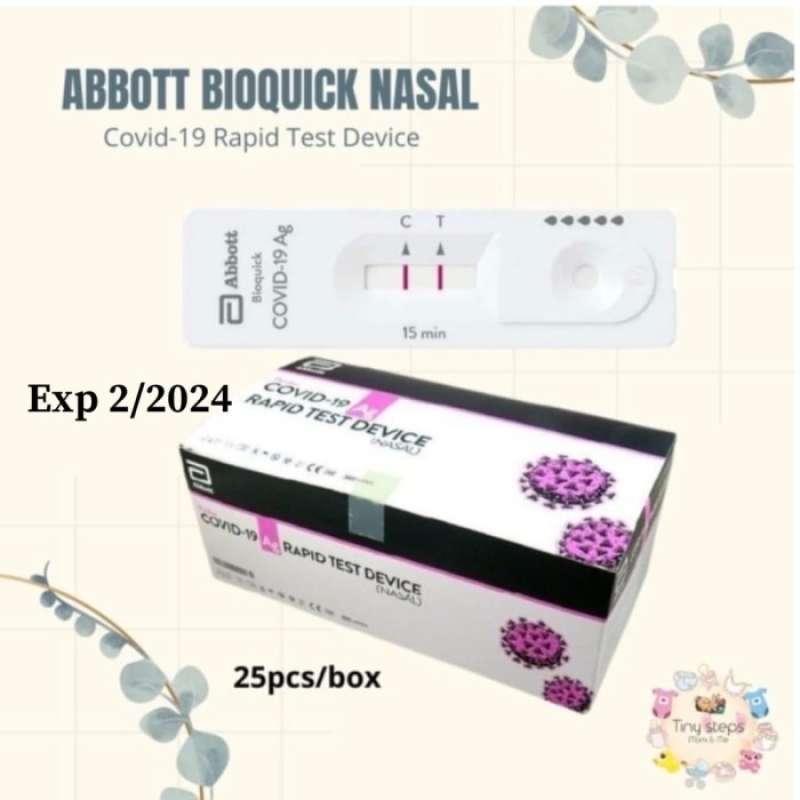 Promo Original Abbott Bioquick Nasal Antigen Swab - 1 Box Isi 25pcs ...