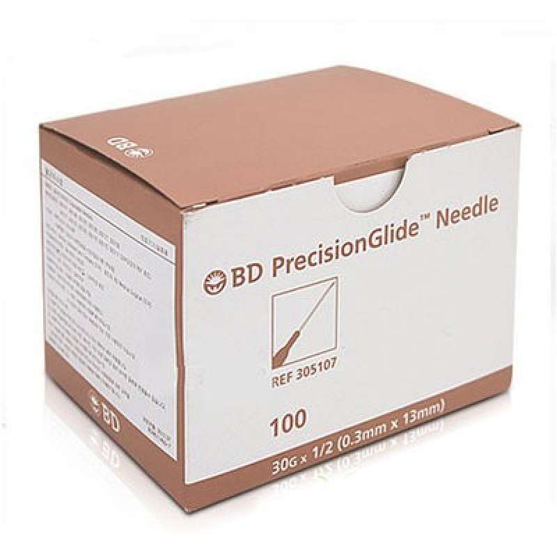 Promo BD Needle 30G x 1/2 (0.3mm x 13mm) Per Box Isi 100 Pcs Diskon 23% ...